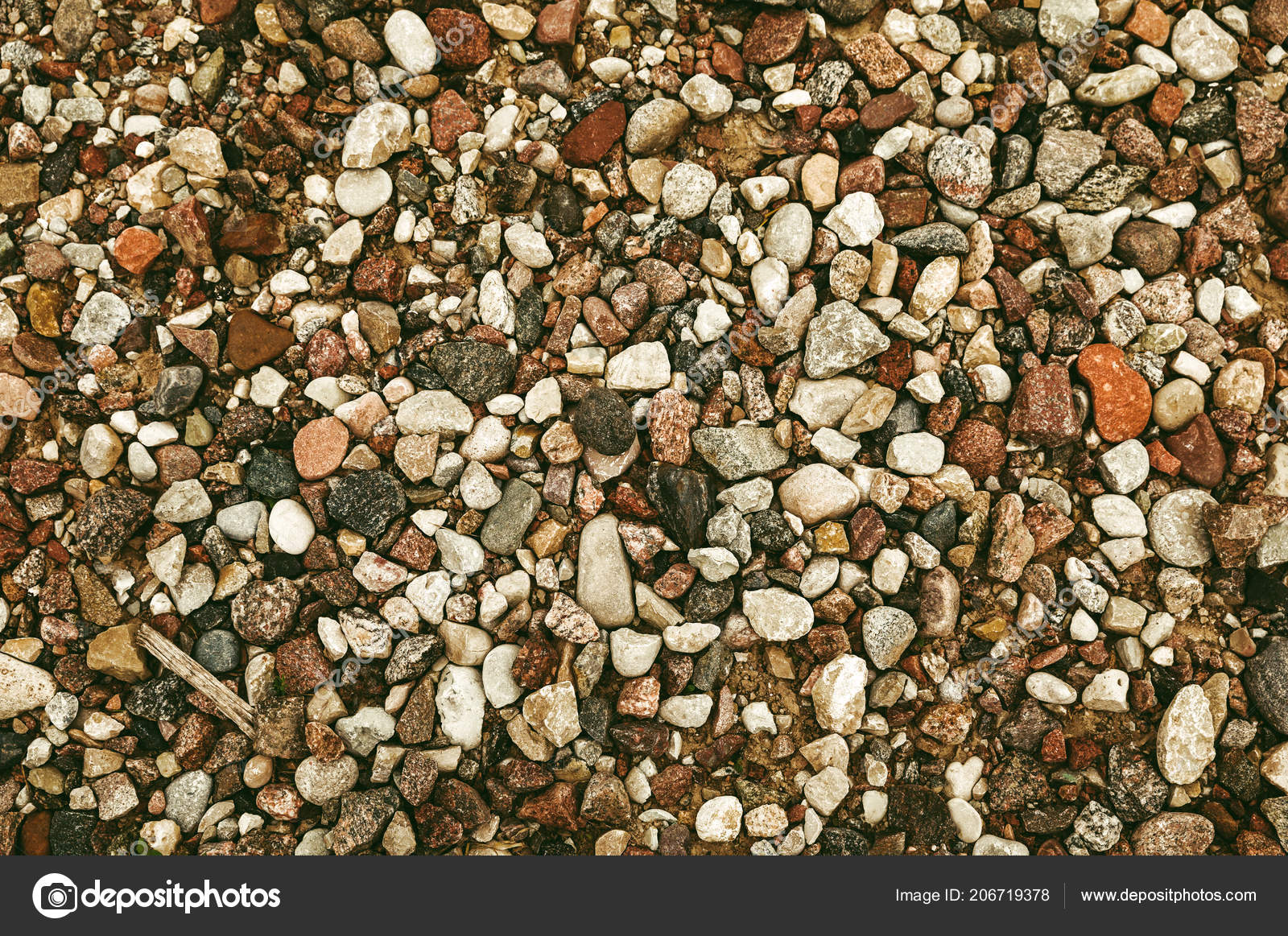 Different Colored Rocks Pebbles Beach Various Colors Textures Stock ...