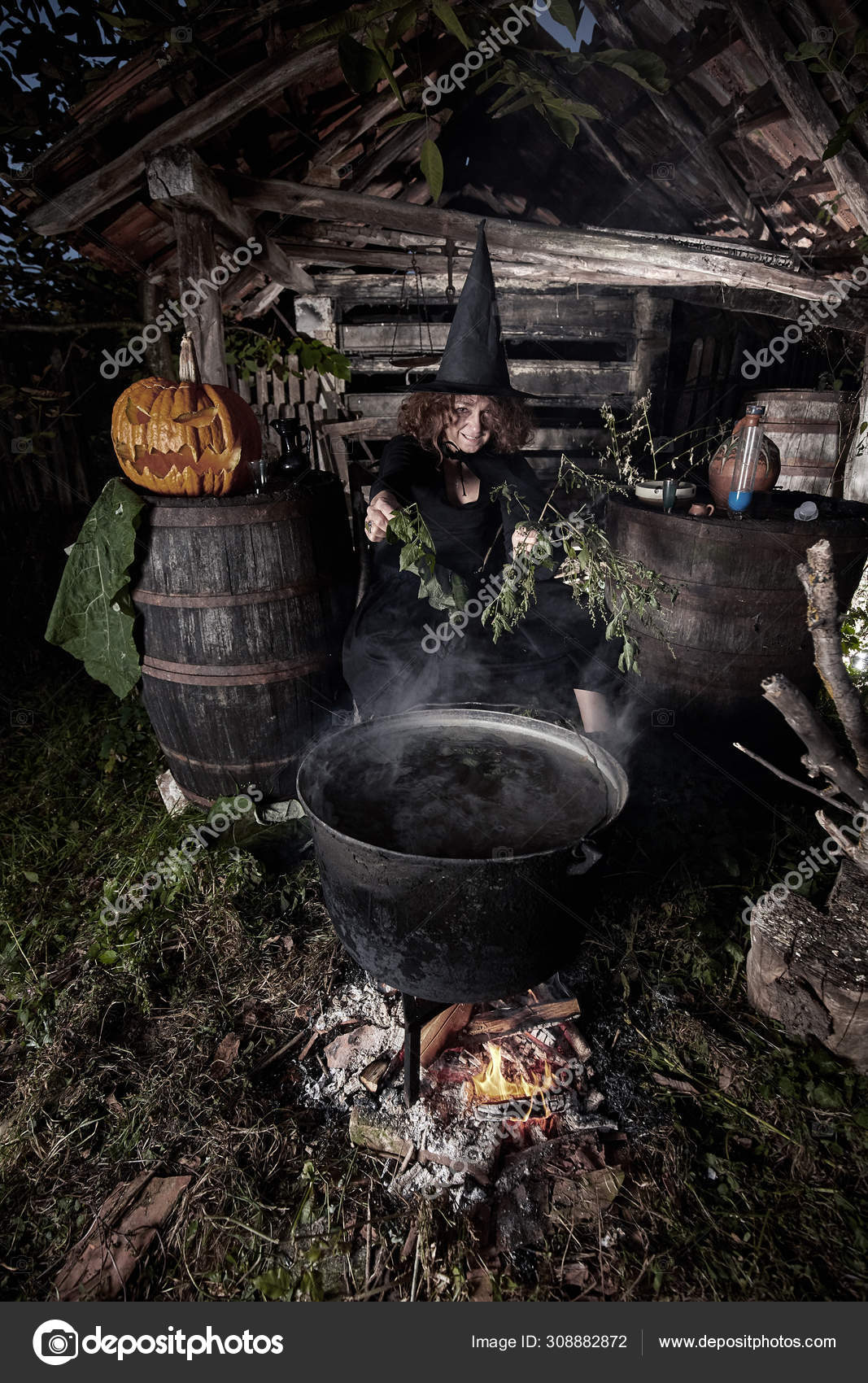 Witches Boiling Pot