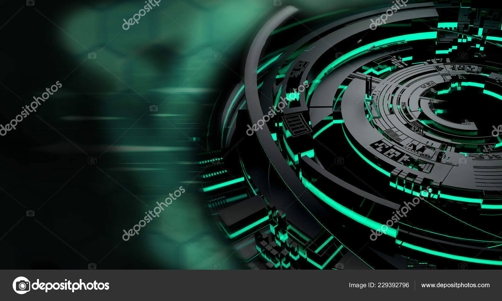 Green High Tech Wallpaper