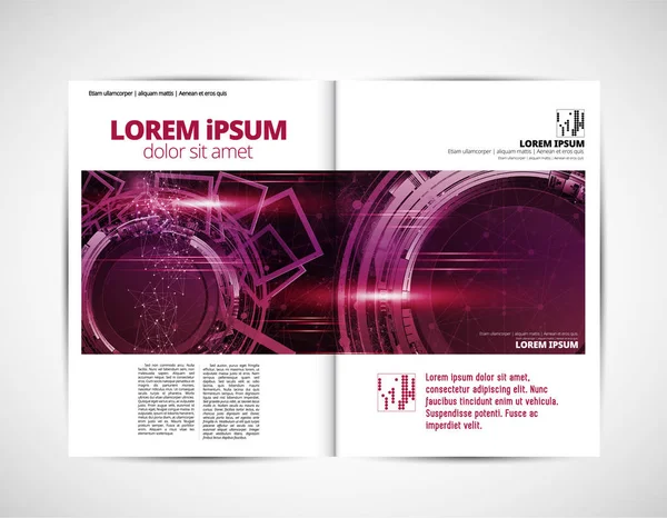 Corporate Booklet Presentation Templates Easy Use Flyer Vector Stock ...