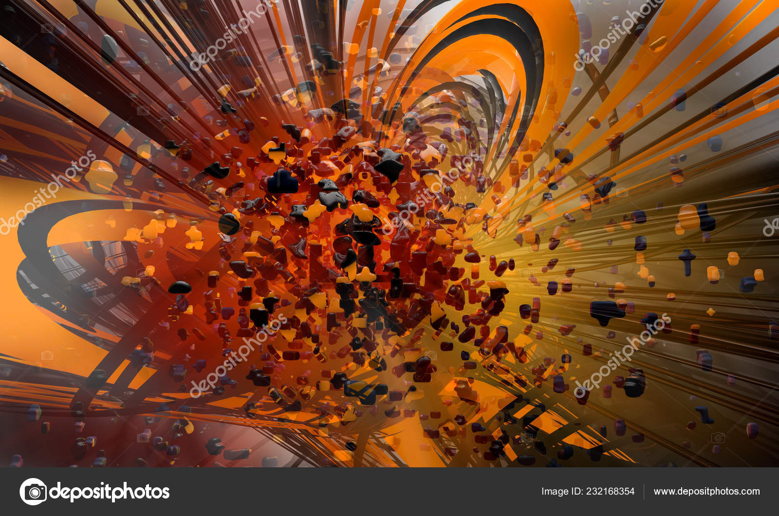 Rendering Digital Technology Background Illustration Stock Photo by ...