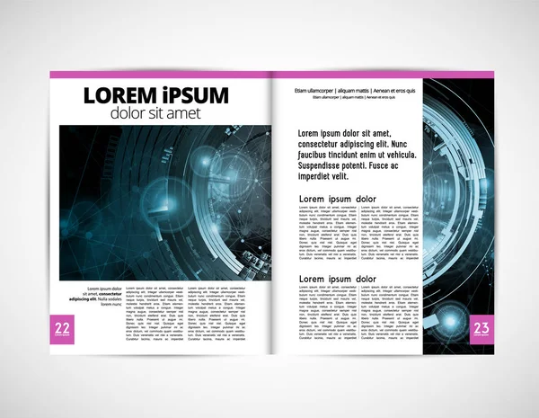 Plantilla Diseño Vectorial Listo Para Uso Para Folleto Informe Anual ...