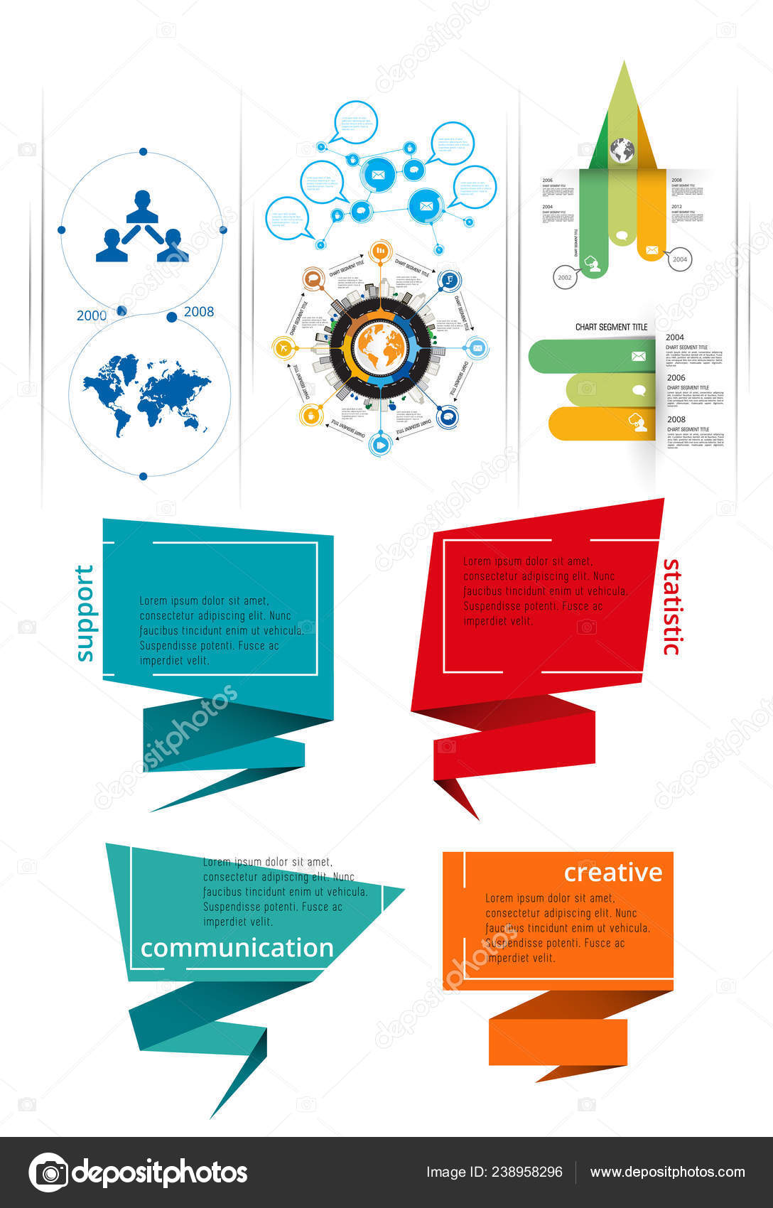 Infographic Vector Elements Business Illustration Stock Vector Image by ©zeber2010 #238958296