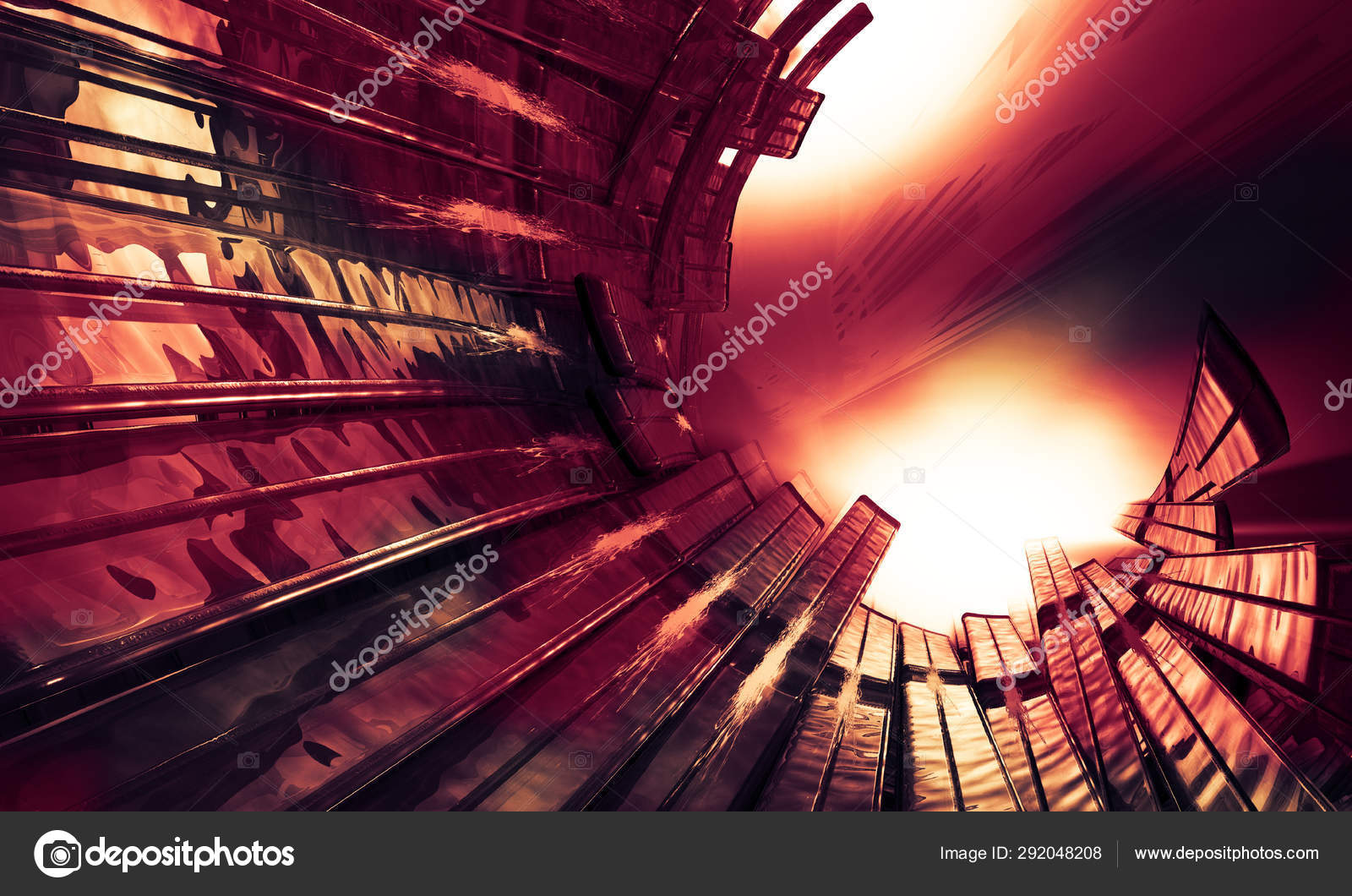 Rendering Digital Technology Concept Ready Banner Background — Stock ...