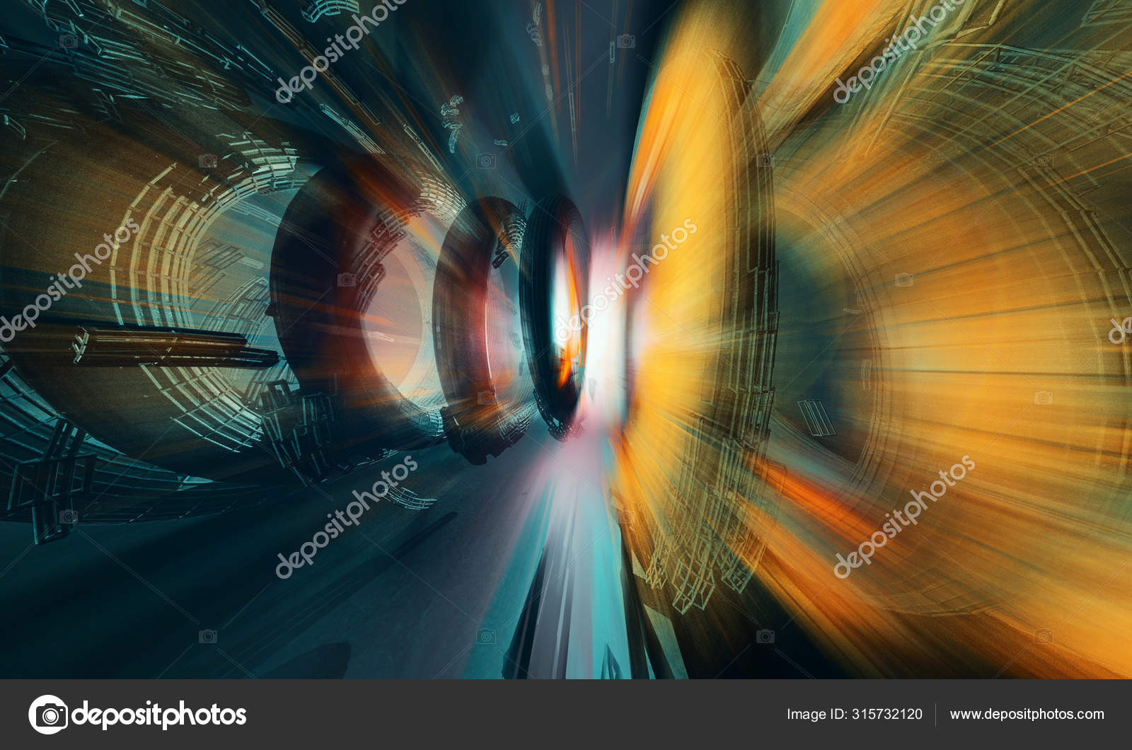Rendering Abstract Technology Digital Tech Concept Ready Banner ...