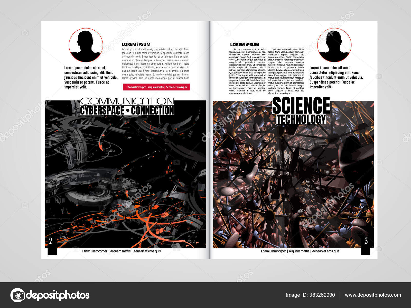 Modern Vector Templates Brochure Magazine Flyer Booklet Rendering ...