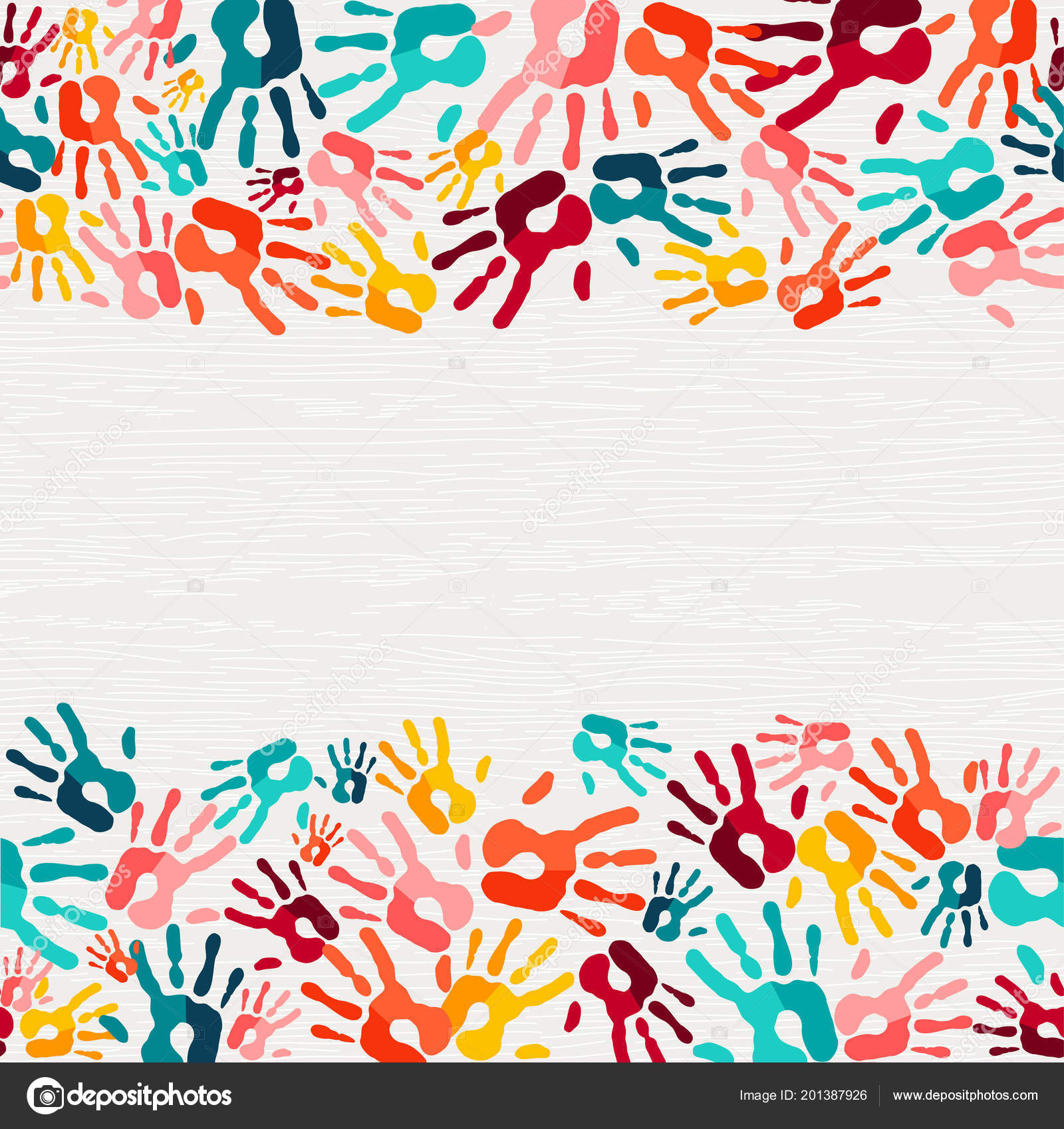 Children Handprints Background