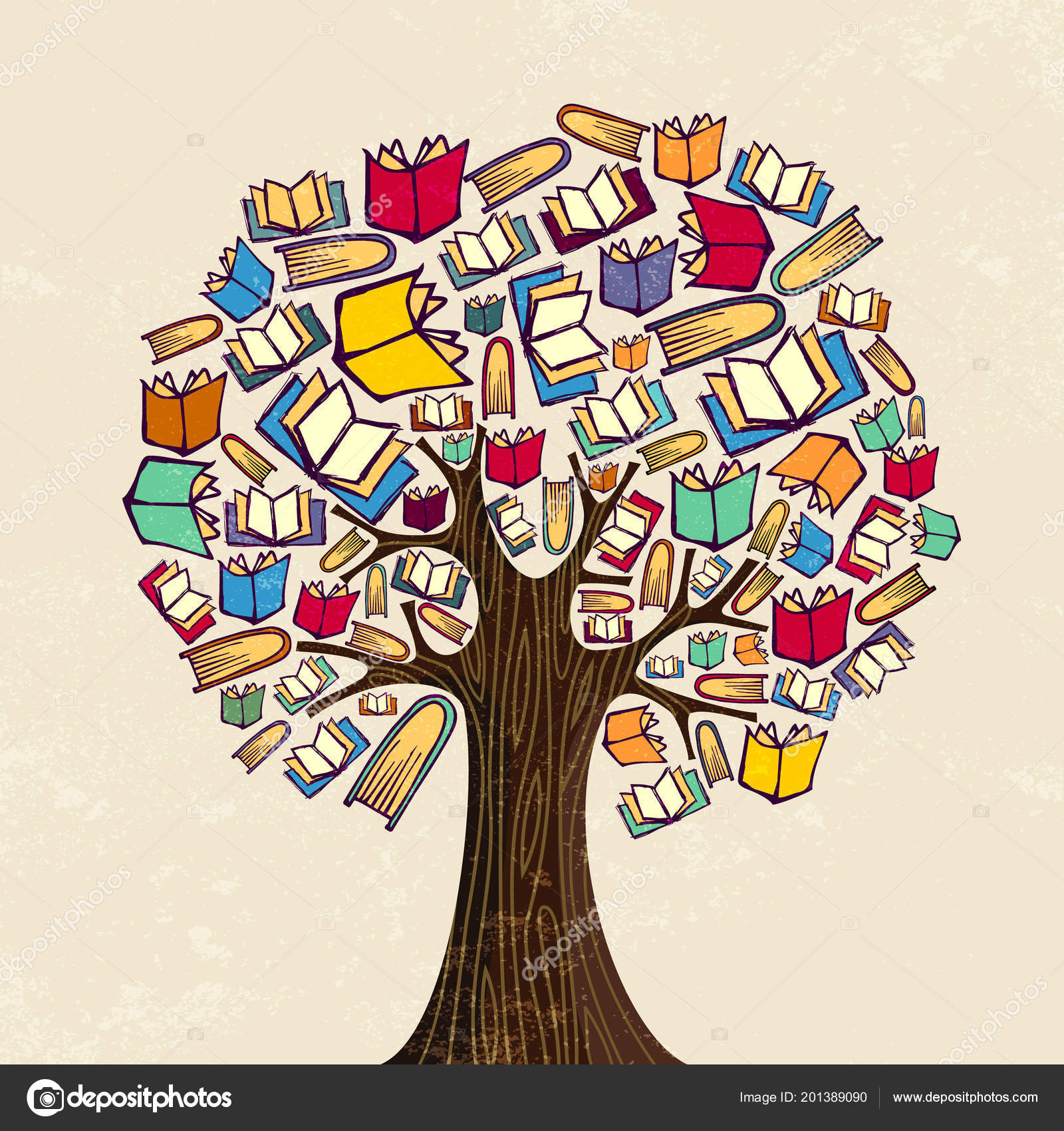 Education Tree Concept Book Icons Back School Design Class Learning ... Education Tree Concept Book Icons Back School Design Class Learning ...