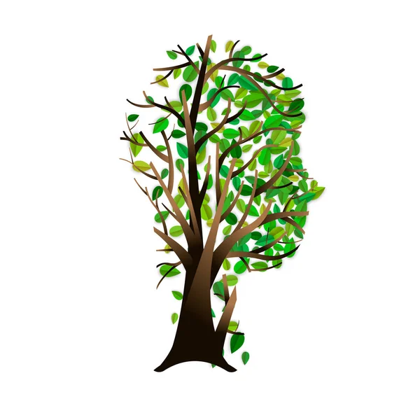 Human head tree Vector Art Stock Images | Depositphotos