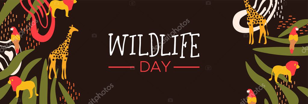 Happy wildlife Vector Art Stock Images | Depositphotos
