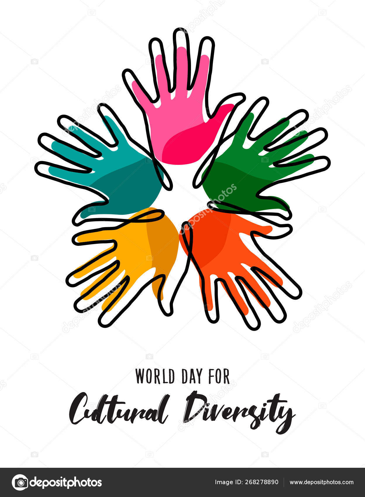 Cultural Diversity Symbols Cultural Diversity Vector Images (over