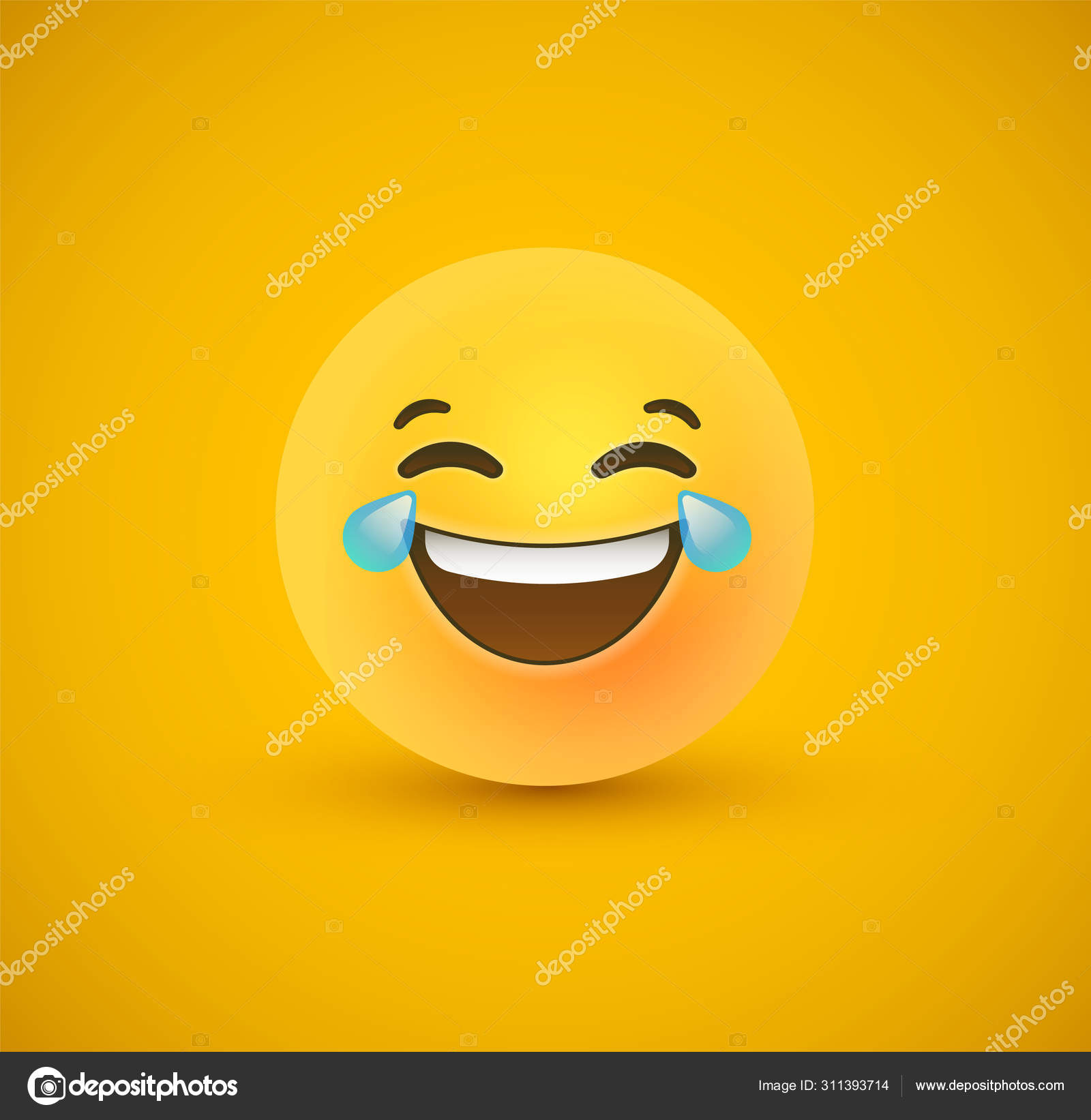 Lachend Emoticon Gezicht