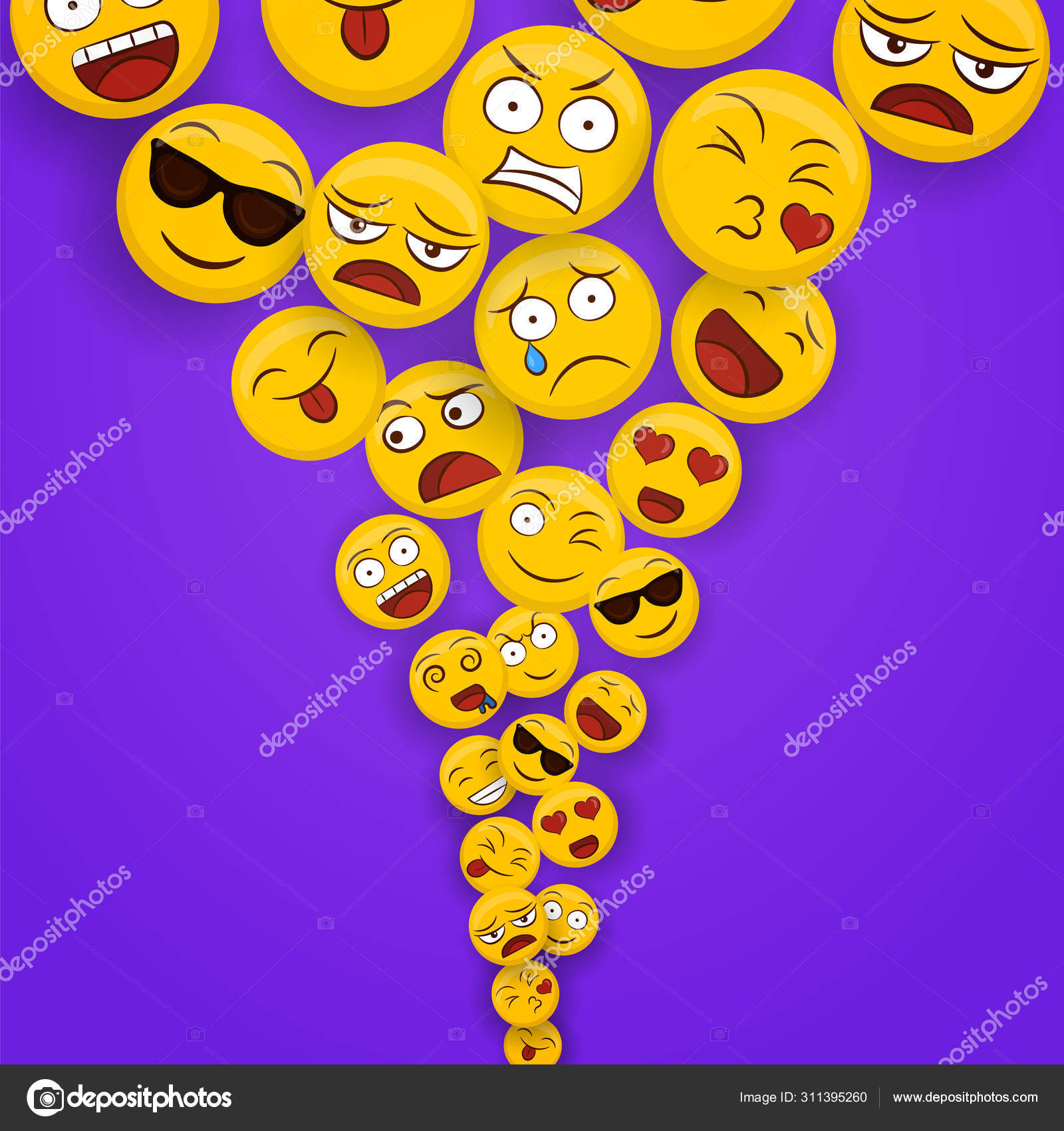 Fun smiley face cartoon icon splash background Stock Vector by ...
