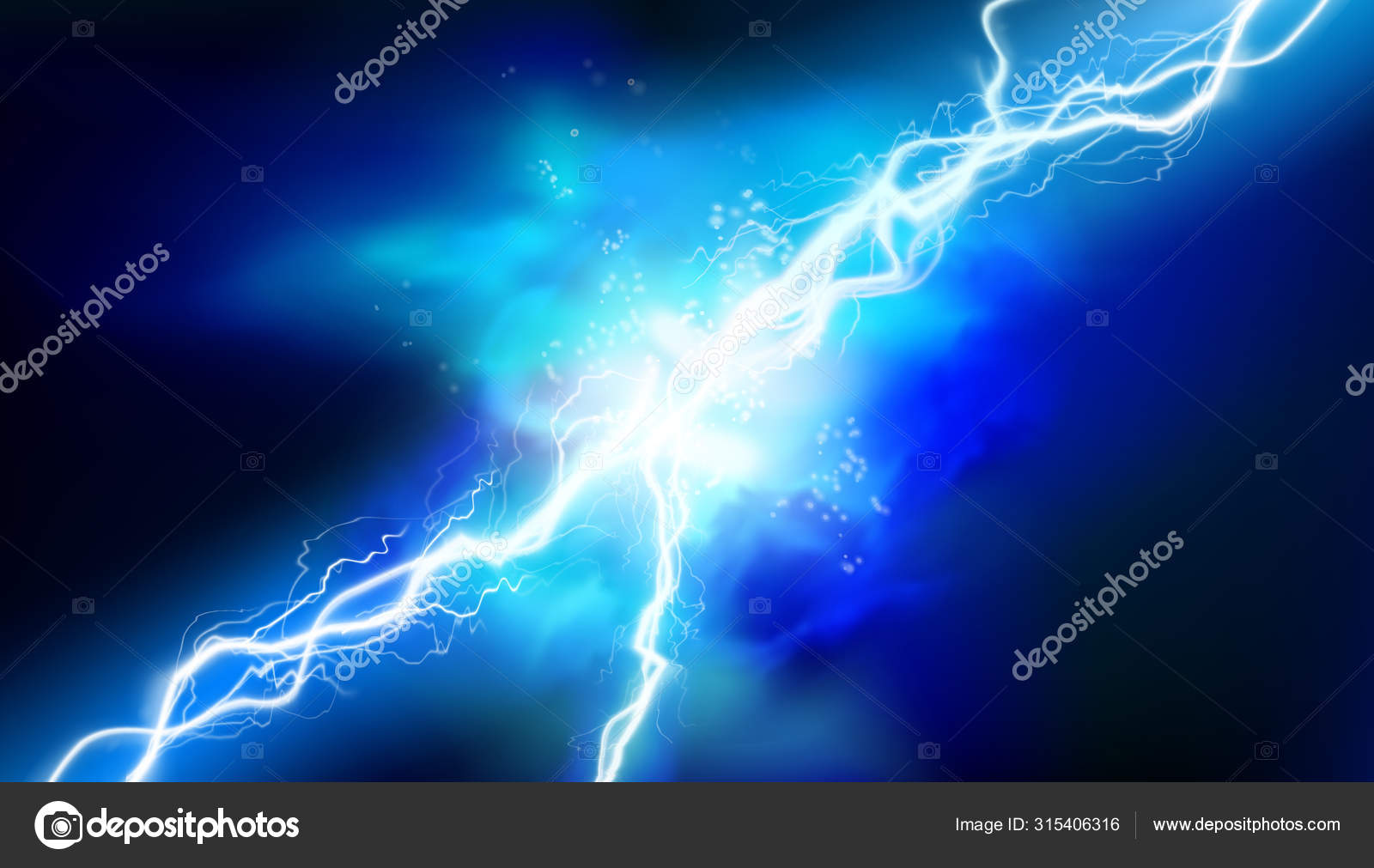 Light effects. Electrical energy. Vector illustration. Stock Vector ...
