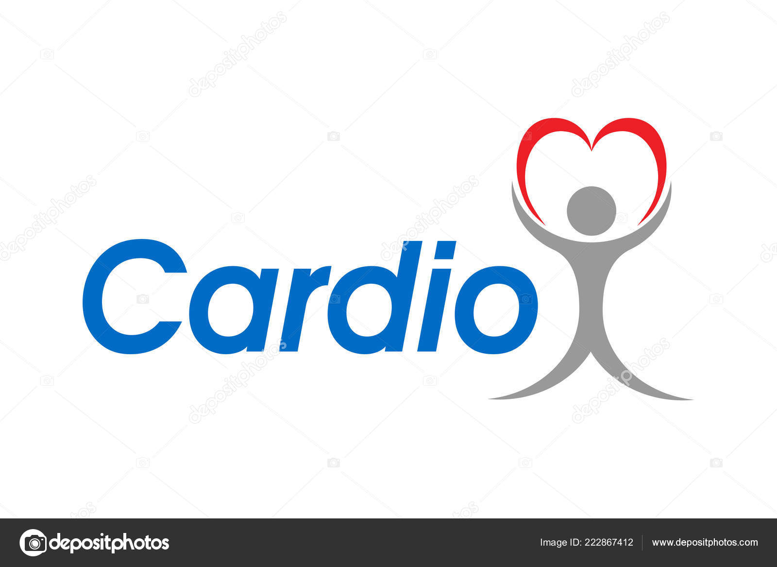 Logo Para Una Ilustración Vector Clínica Cardiovascular Aislado Sobre ...