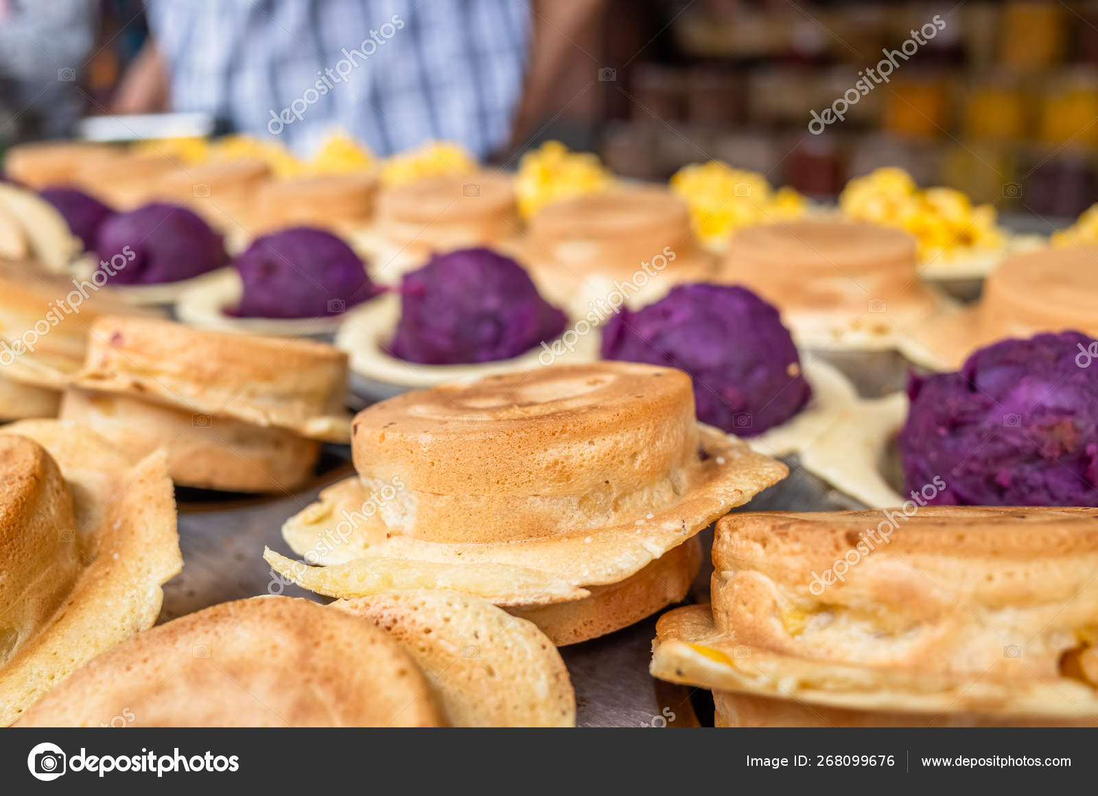 Taiwanese snacks of wheel pies Stock Photo by ©elwynn 268099676