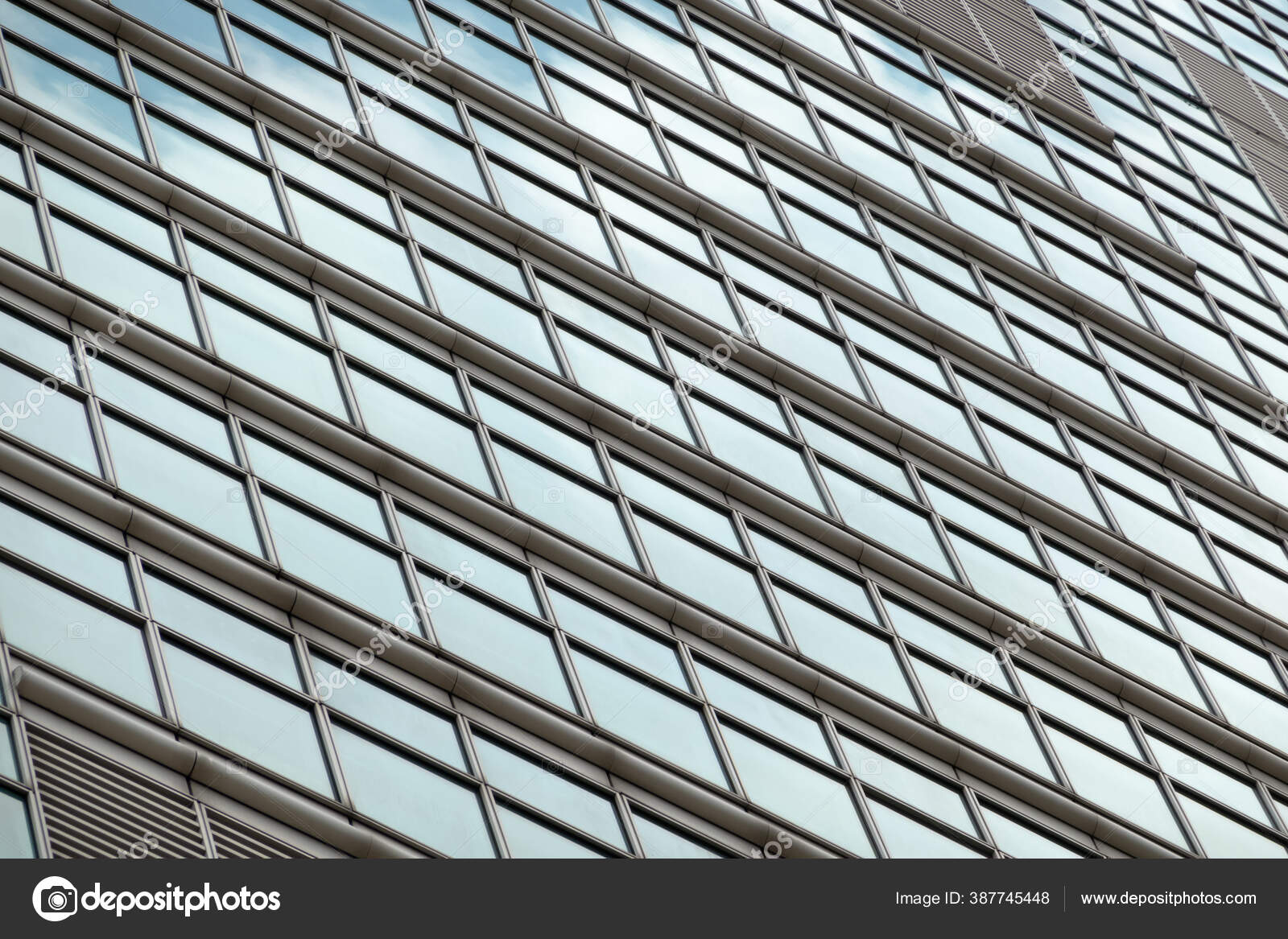 Futuristic Business Window Background Glass Frame Modern City Stock ...