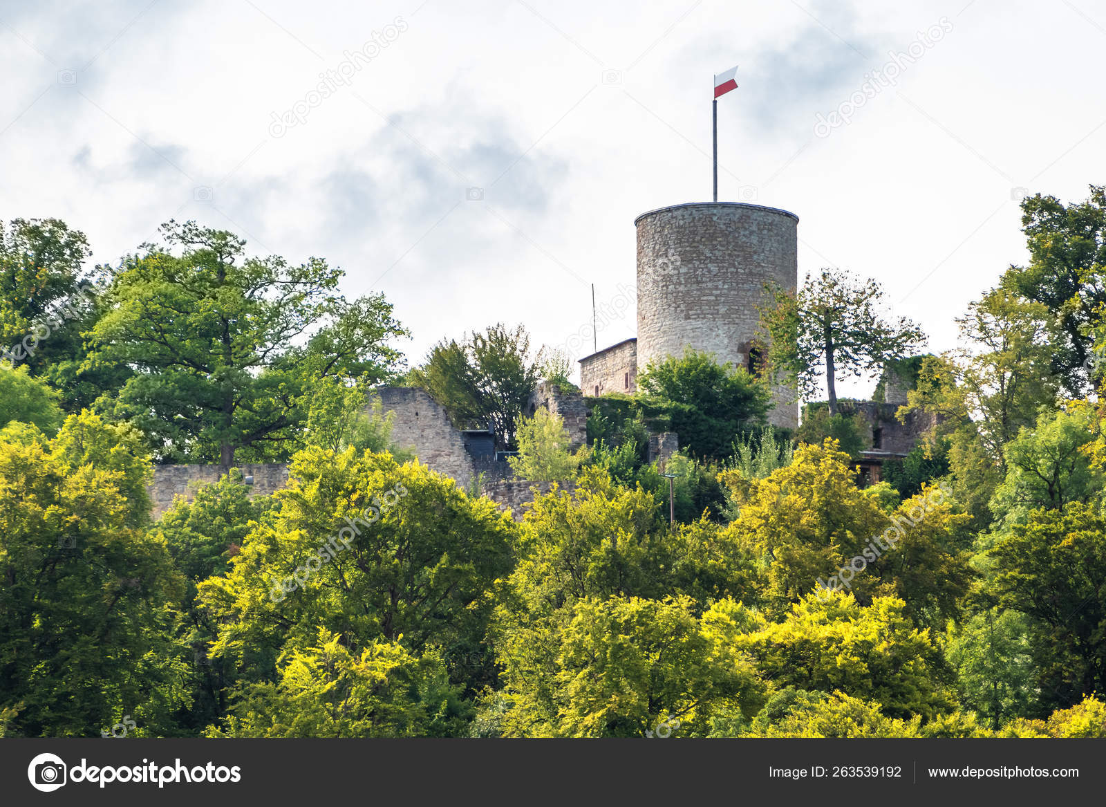 Castle ruin at Nagold Germany — Stock Photo © magann #263539192