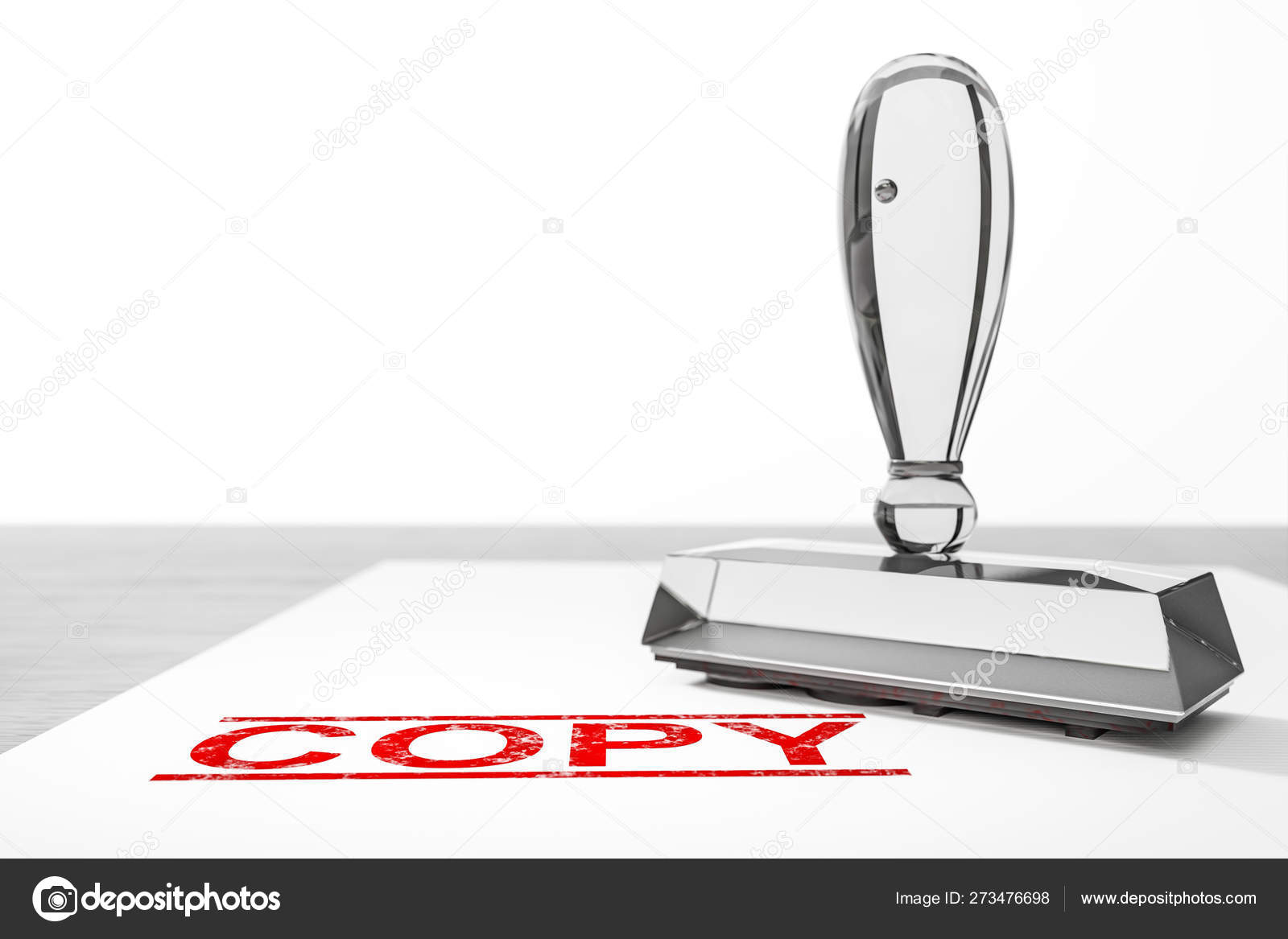 Sello de copia roja sobre fondo de papel blanco — Foto de stock ...