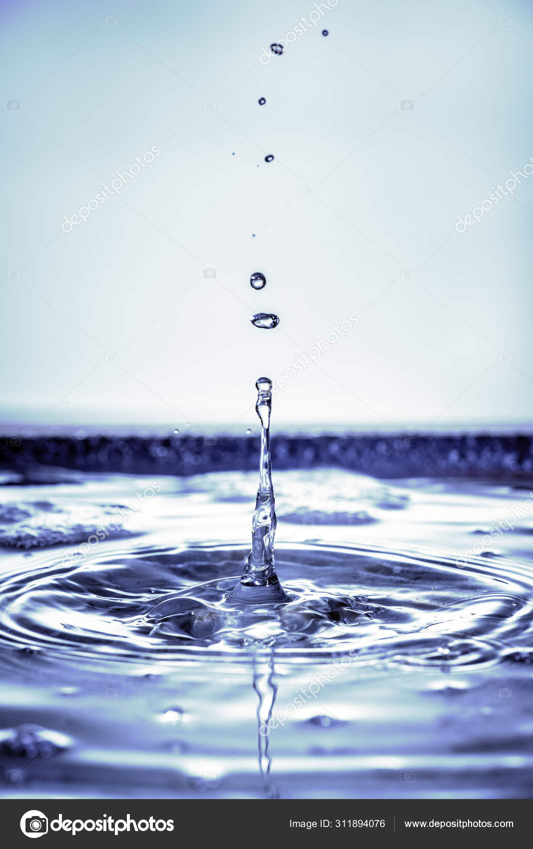 Water drop background Stock Photo by ©magann 311894076