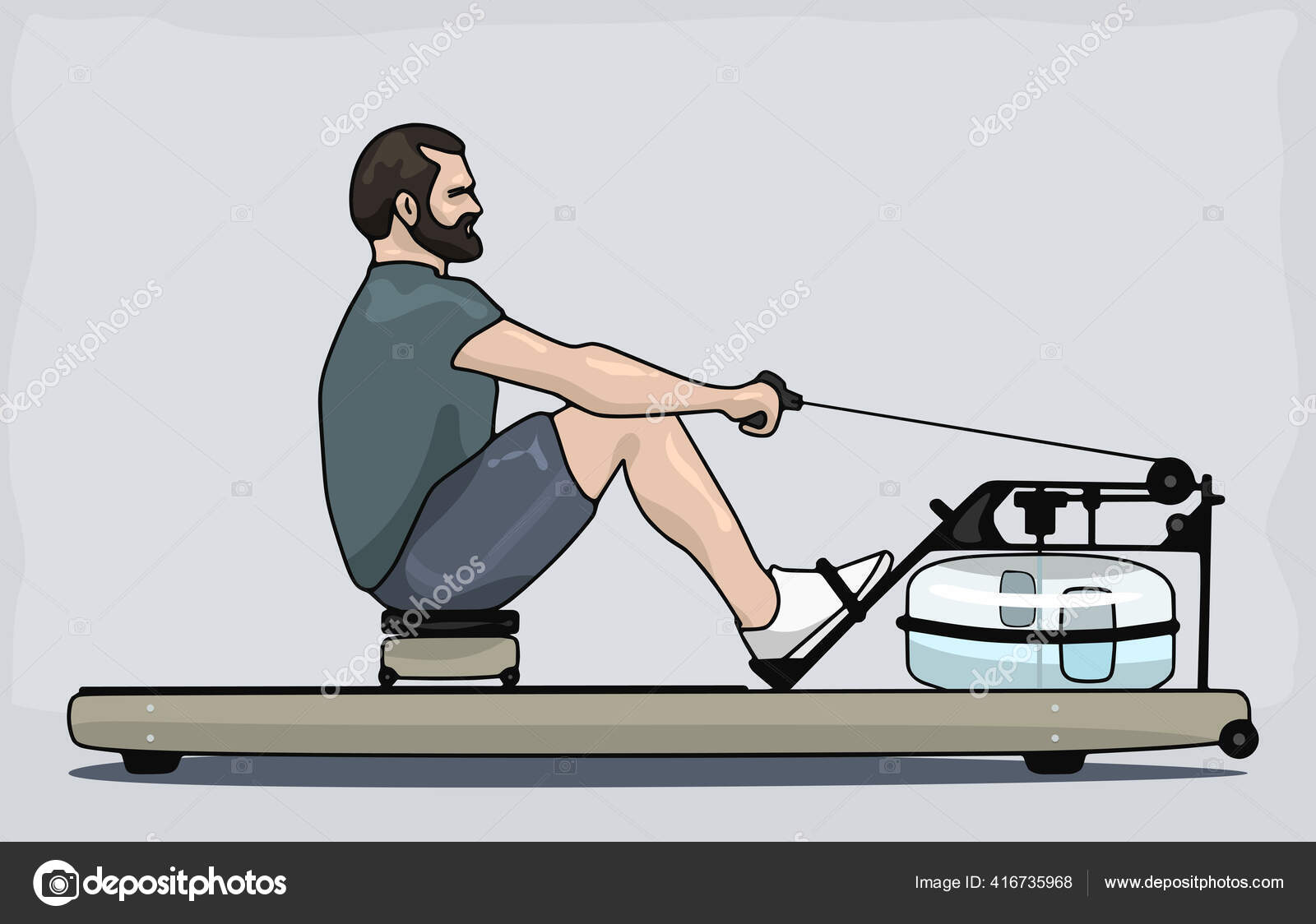 Rowing Machine Clipart