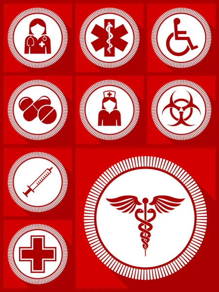 Medicine Health Care Signs Medical Cross Pills Caduceus ⬇ Vector Image ...
