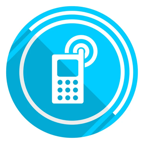 Icono web azul de dise o plano de tel fono, ilustraci n vectorial f cil de editar para dise o ...