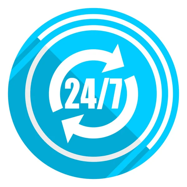 24 7 blue Vector Art Stock Images | Depositphotos