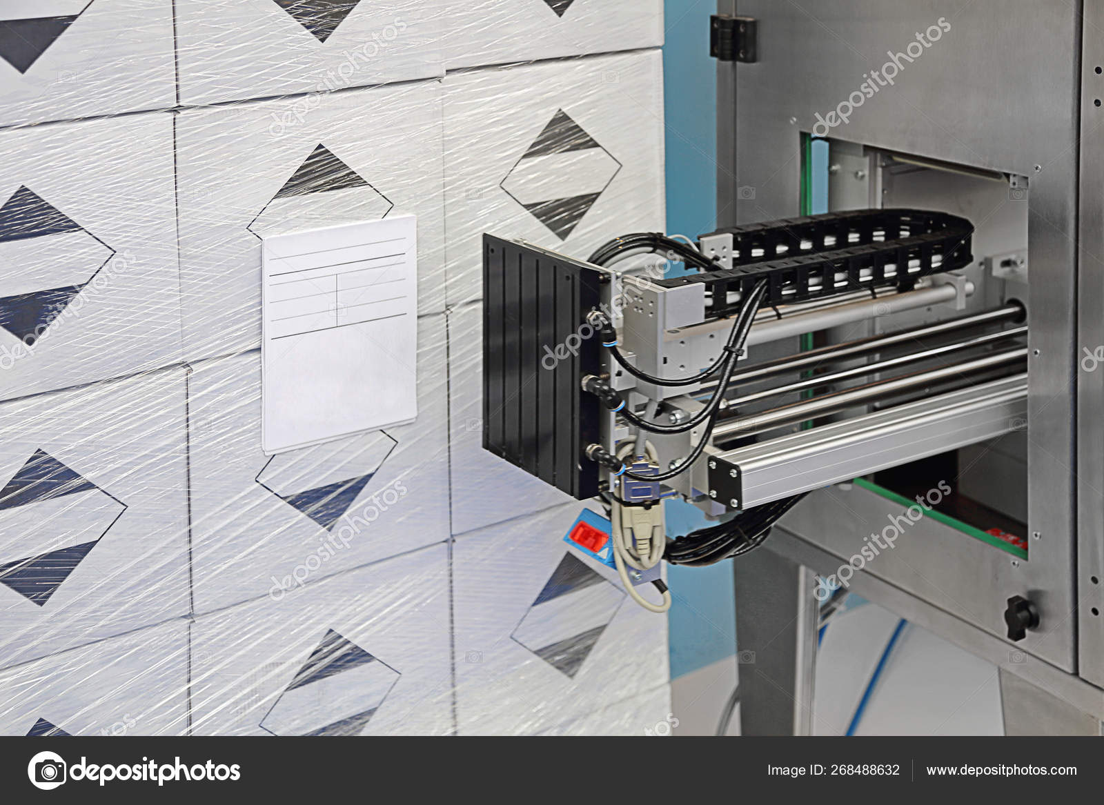 Pallet Labeling Machine ⬇ Stock Photo, Image by © Baloncici #268488632