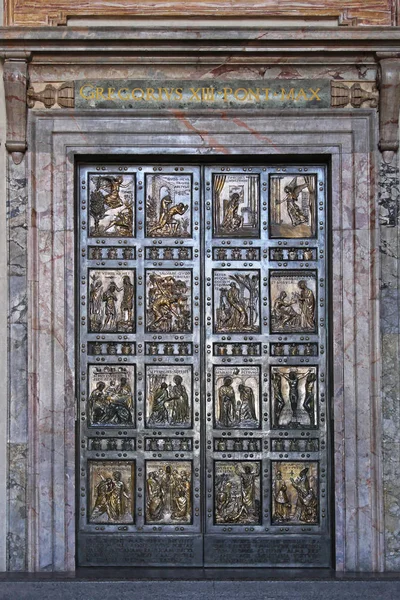 Vatican Bronze Door Sculpture Rome Italy ⬇ Stock Photo, Image by ...