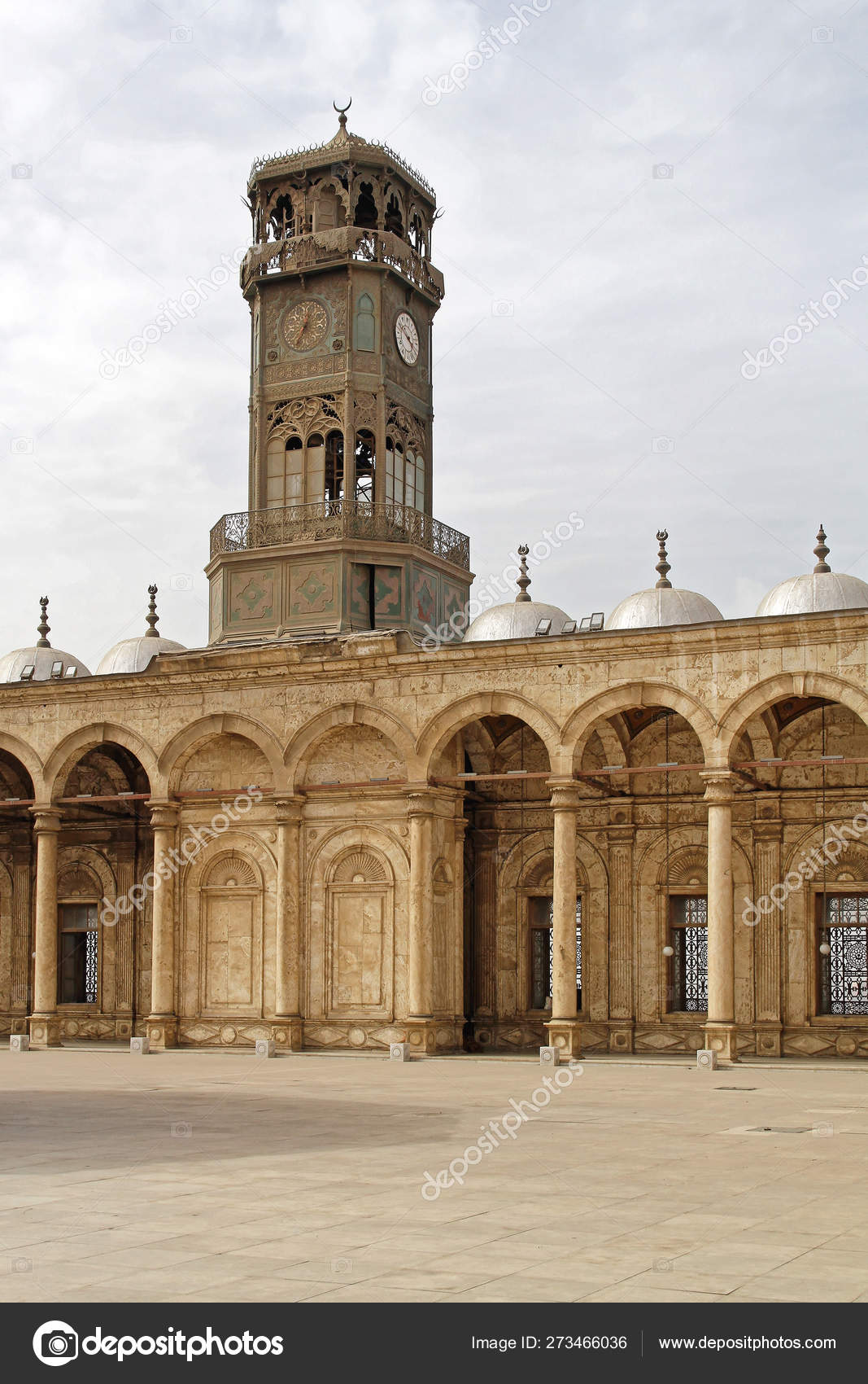 Clock Tower Great Mosque Stock Photo by ©Baloncici 273466036