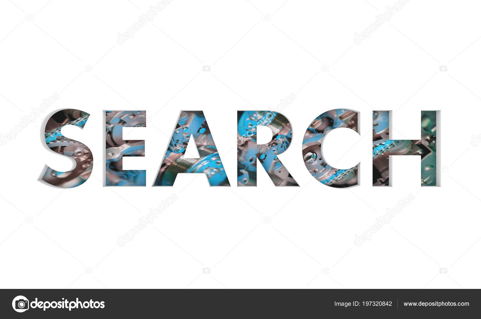 Search Engine Optimization Technology Word Render Illustration — Stock ...