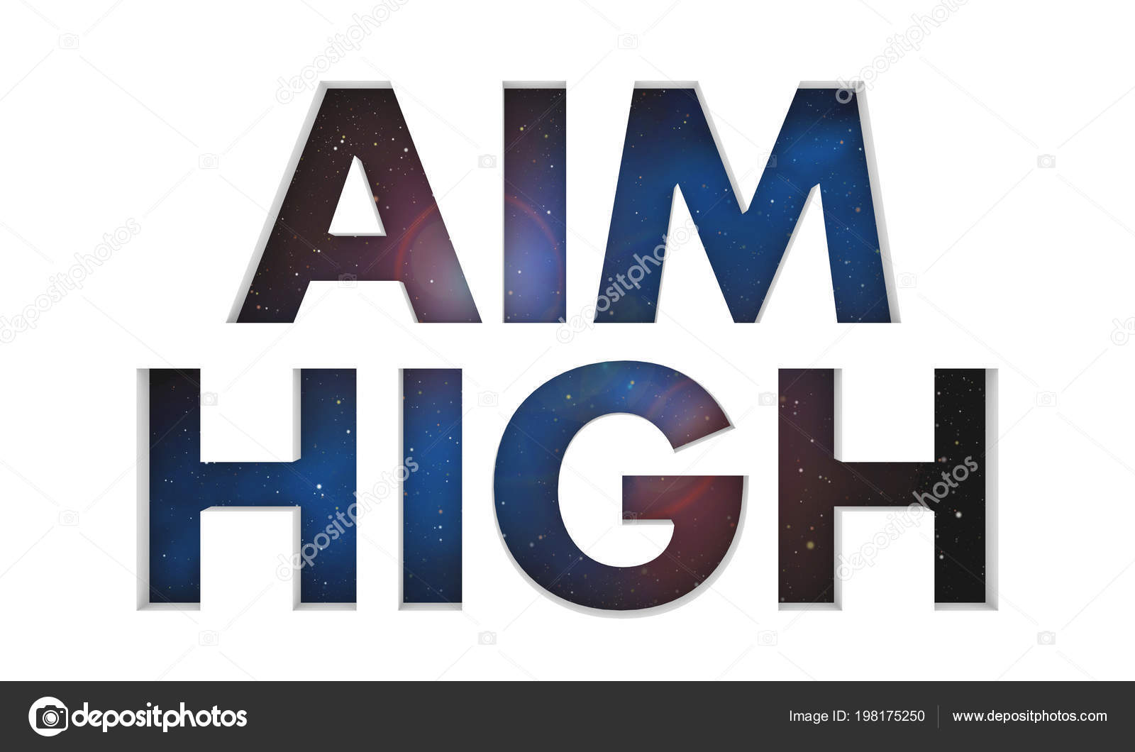 Words Aim High Goal Vision Mission Space Stock Photo by ©iqoncept 198175250