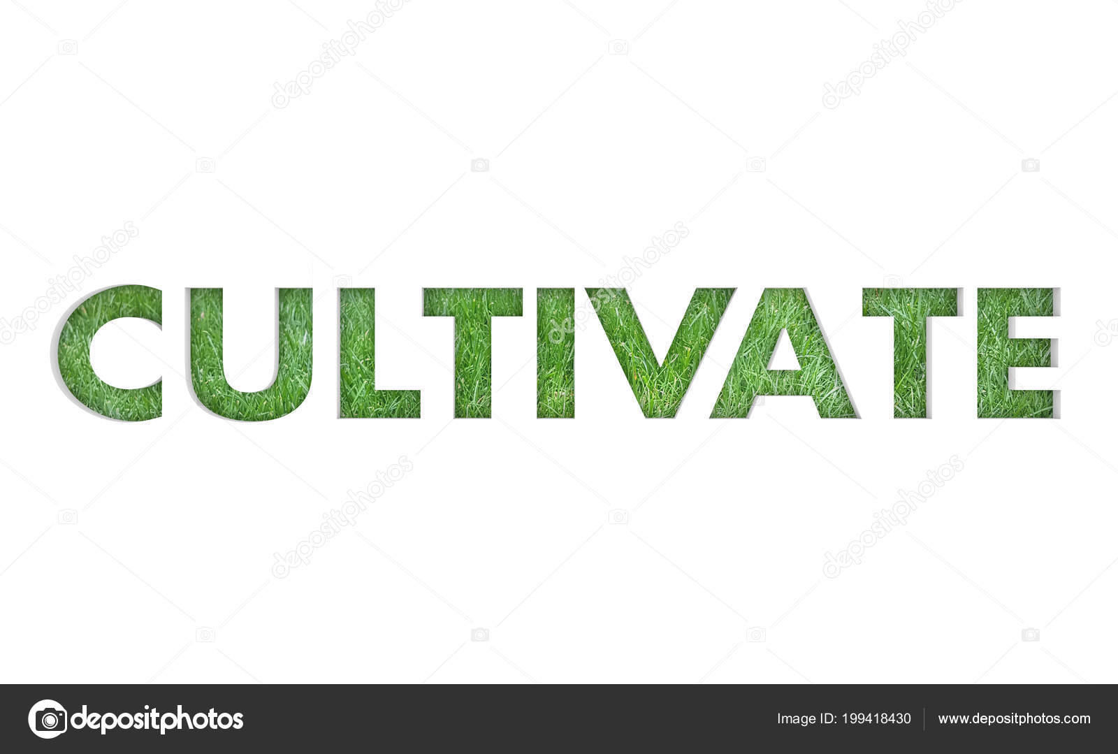 Cultivate Word Green Grass Render Illustration — Stock Photo © iqoncept ...