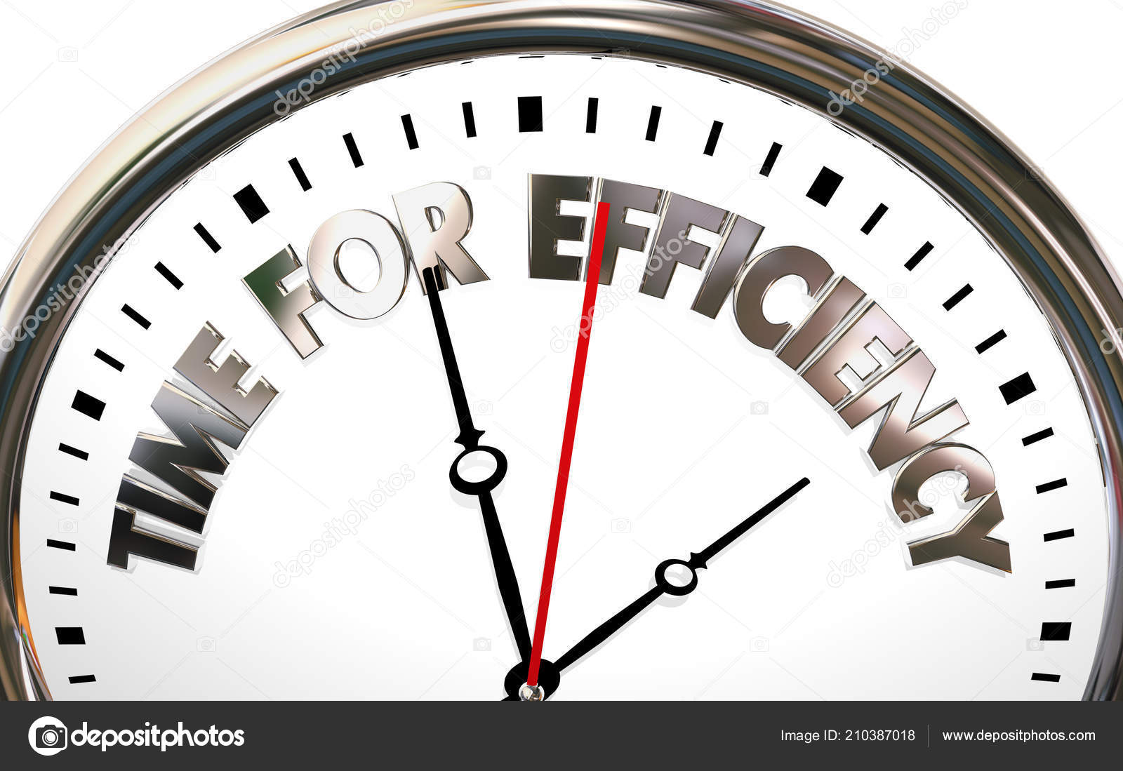 Time Efficiency Work Habits Efficiency Clock Illustration Stock Photo ...