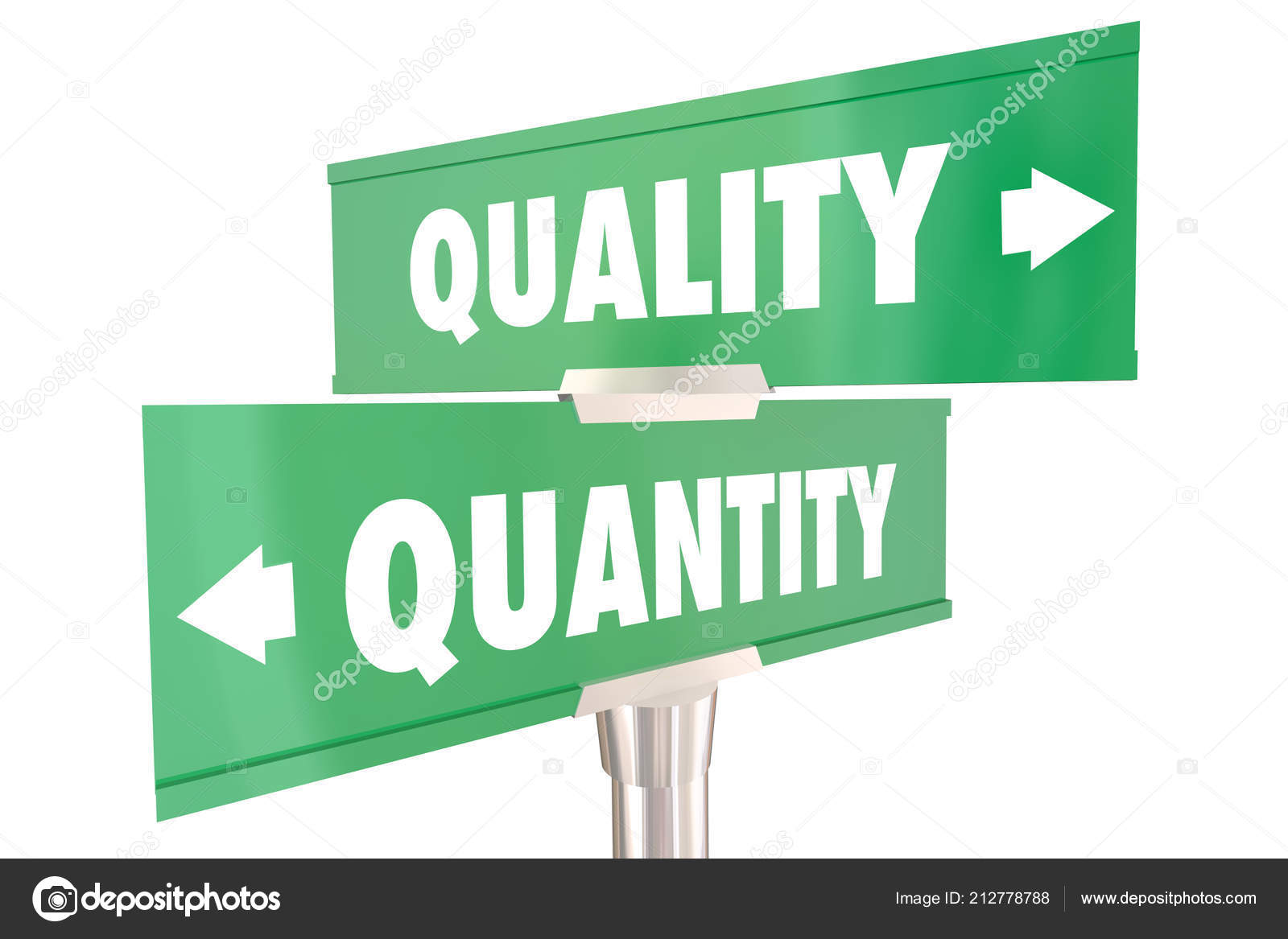 Quality Quantity Choices Two Way Road Signs — Stock Photo © iqoncept ...
