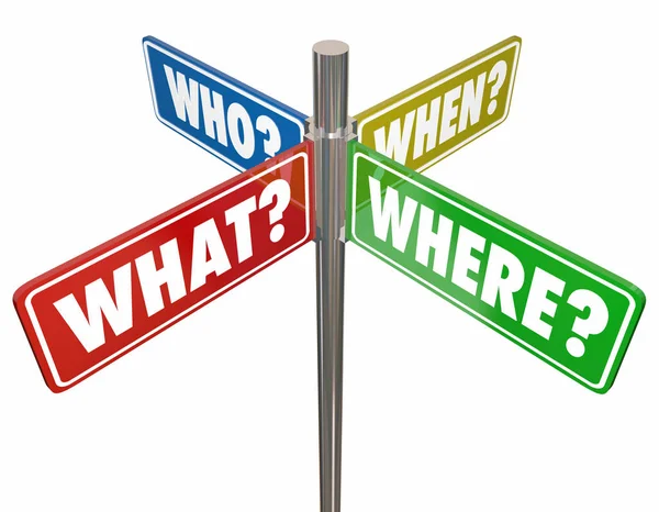 Who What Why How Questions Thinker Illustration Stock Illustration by ...