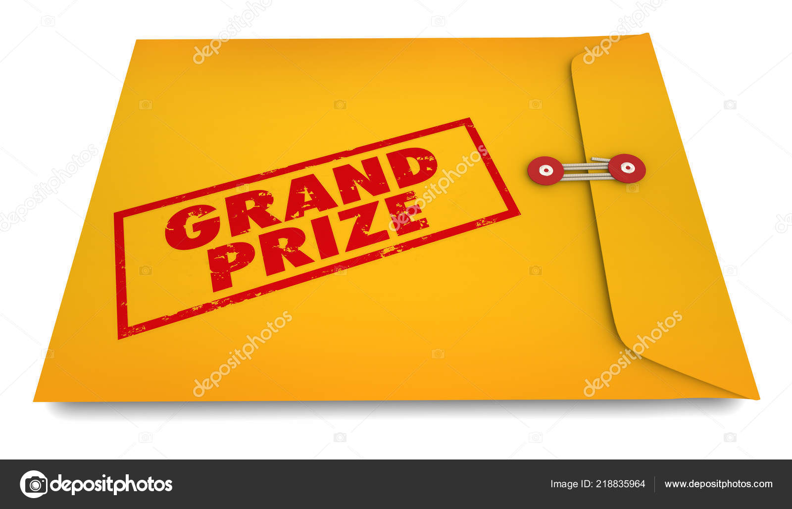 Grand Prize Winner Announcement Award Reveal Envelope Illustration ...