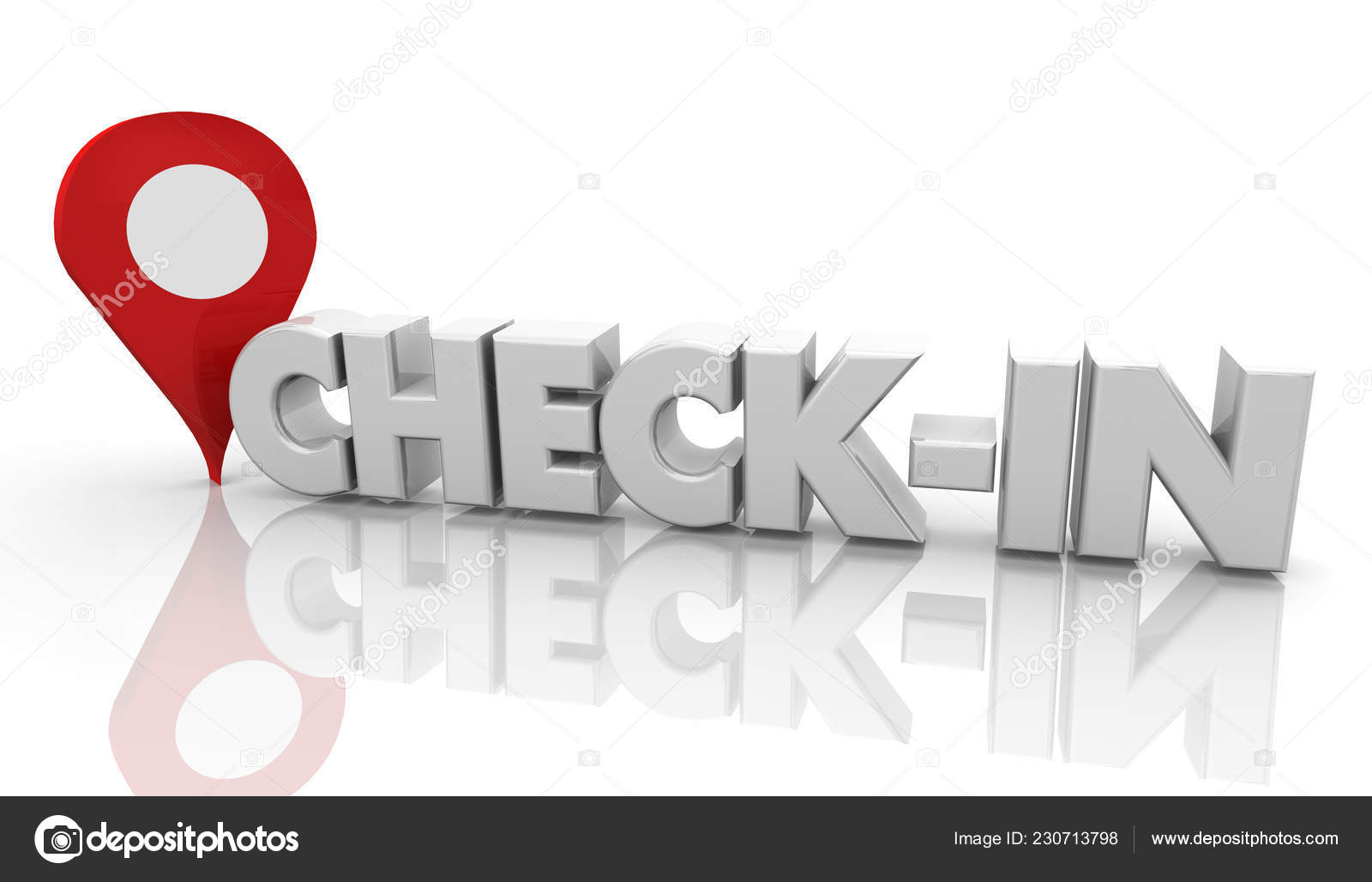 Check Location Map Pin Words Illustration — Stock Photo © iqoncept ...