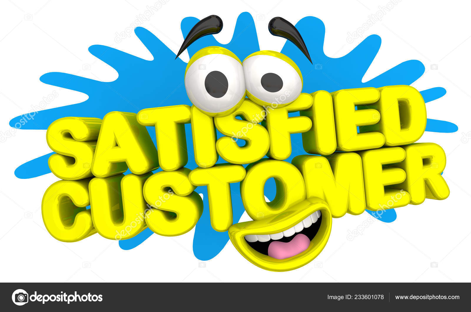 Cara Dibujos Animados Clientes Satisfechos Ilustración Ilustración de ...