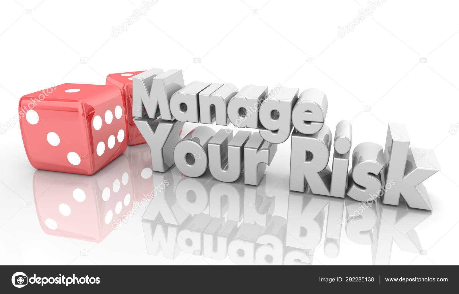 Manage Your Risk Dice Take Chance Reduce Danger 3d Illustration — Stock ... Manage Your Risk Dice Take Chance Reduce Danger 3d Illustration — Stock ...