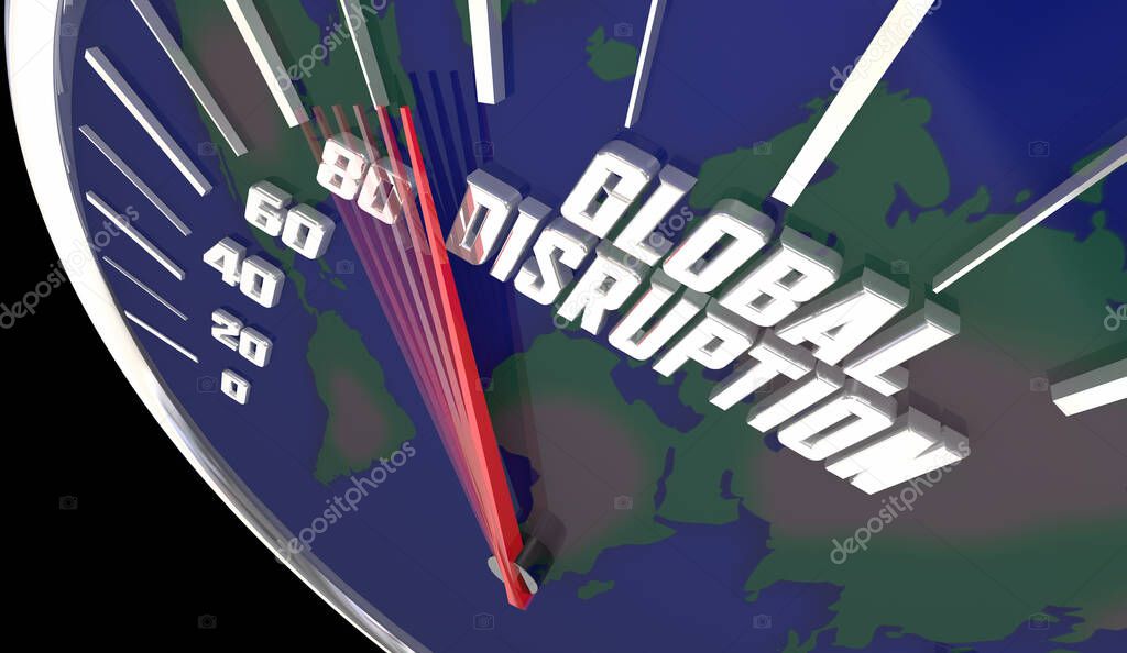 Cambio global del velocímetro de interrupción Revolución Aumento ...