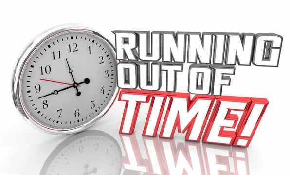 Time Out words in 3d letters on a clock — Stock Photo © iqoncept #72481247