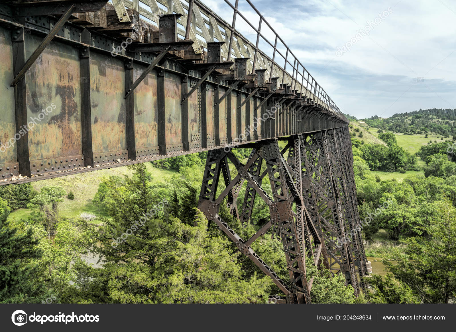 Multi Use Recreational Cowboy Trail Northern Nebraska Trestle Niobrara ...