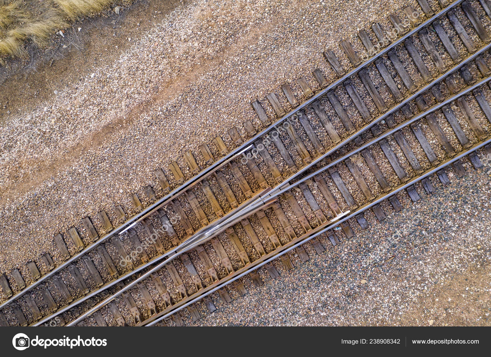 Railway Track Top View