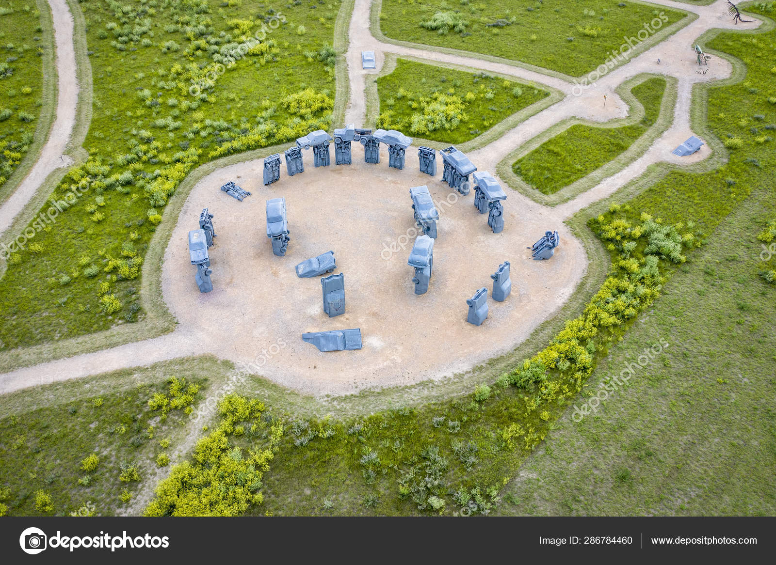 Carhenge, a modern replica of Stonehenge – Stock Editorial Photo ...