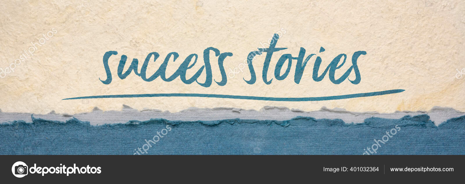 Success Stories Inspirational Typography Handwriting Handmade Paper ...