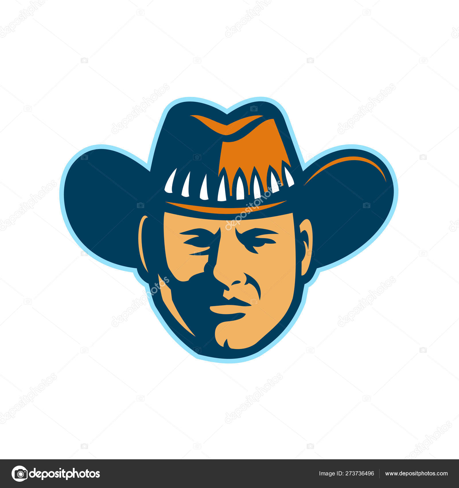 Australian Stockman Head Mascot Stock Vector Image by ©patrimonio ...