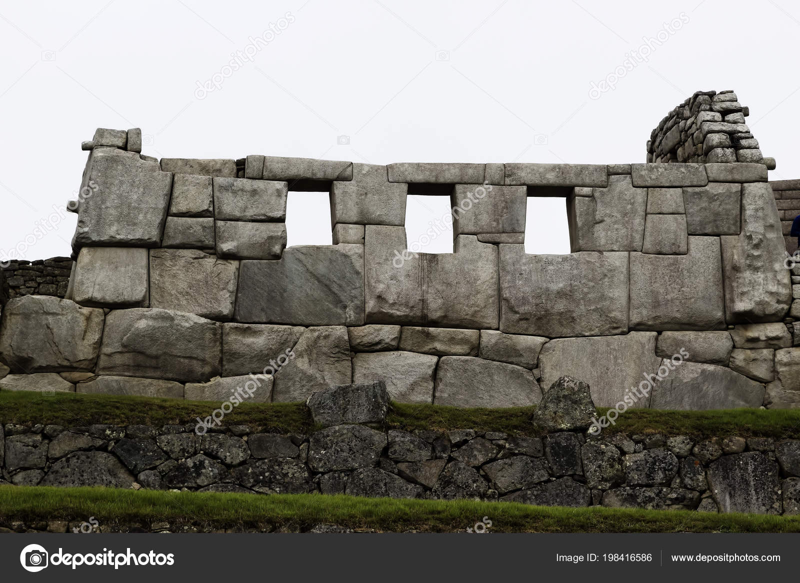 Temple Three Windows Inca Structure Machu Picchu Peru South America ...