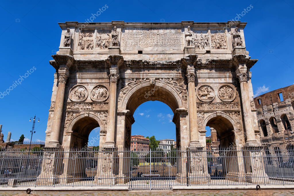 Arco de Constantino (italiano: Arco di Costantino) en Roma, Italia ...